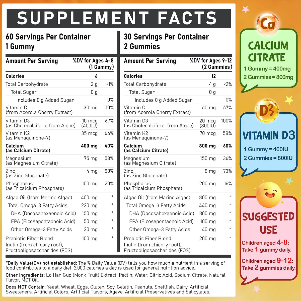 Edmmyliy calcium gummies for strong bones