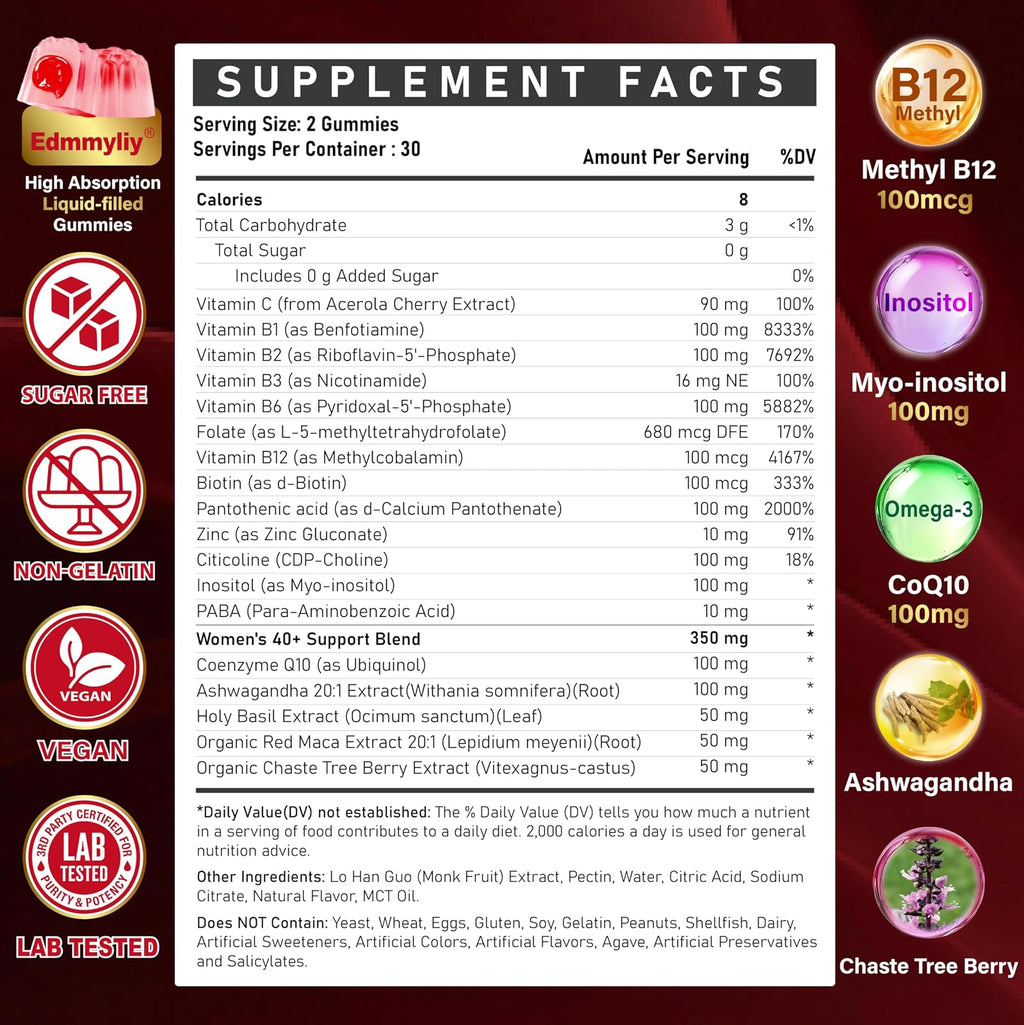Edmmyliy vitamin B gummies for immunity