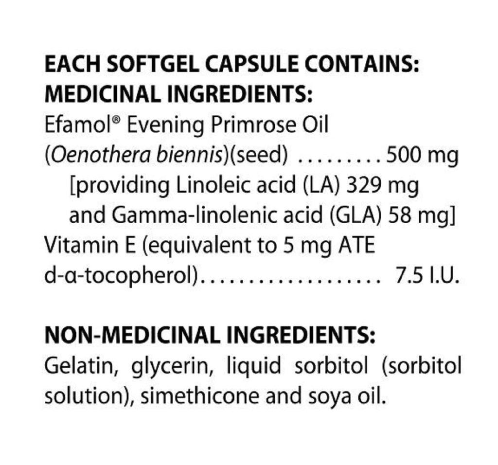 efamol evening primrose oil dosage