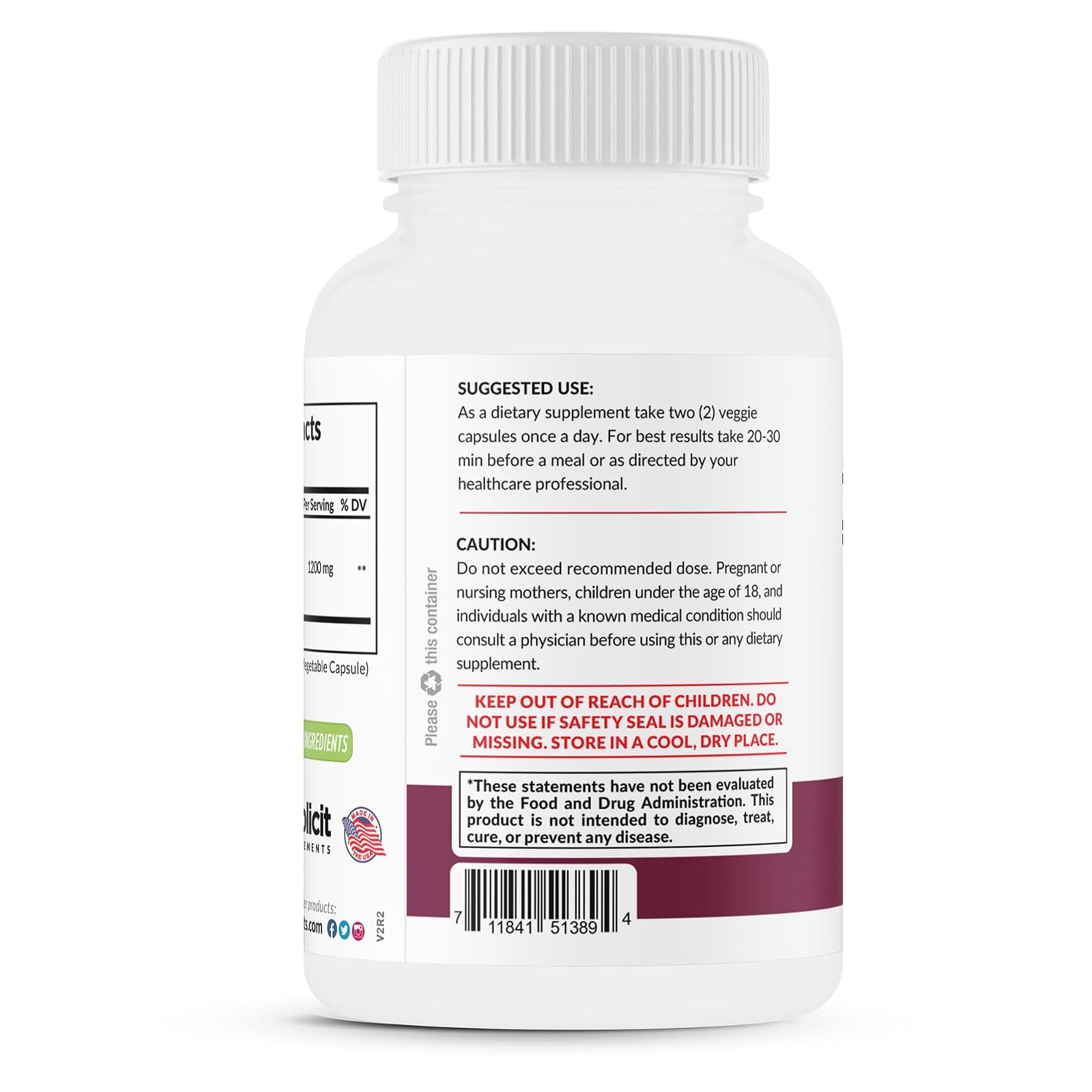Effective appetite support with 60 capsules