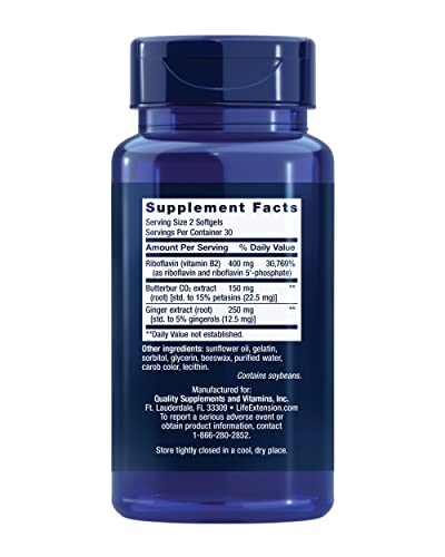 effective butterbur and ginger formula