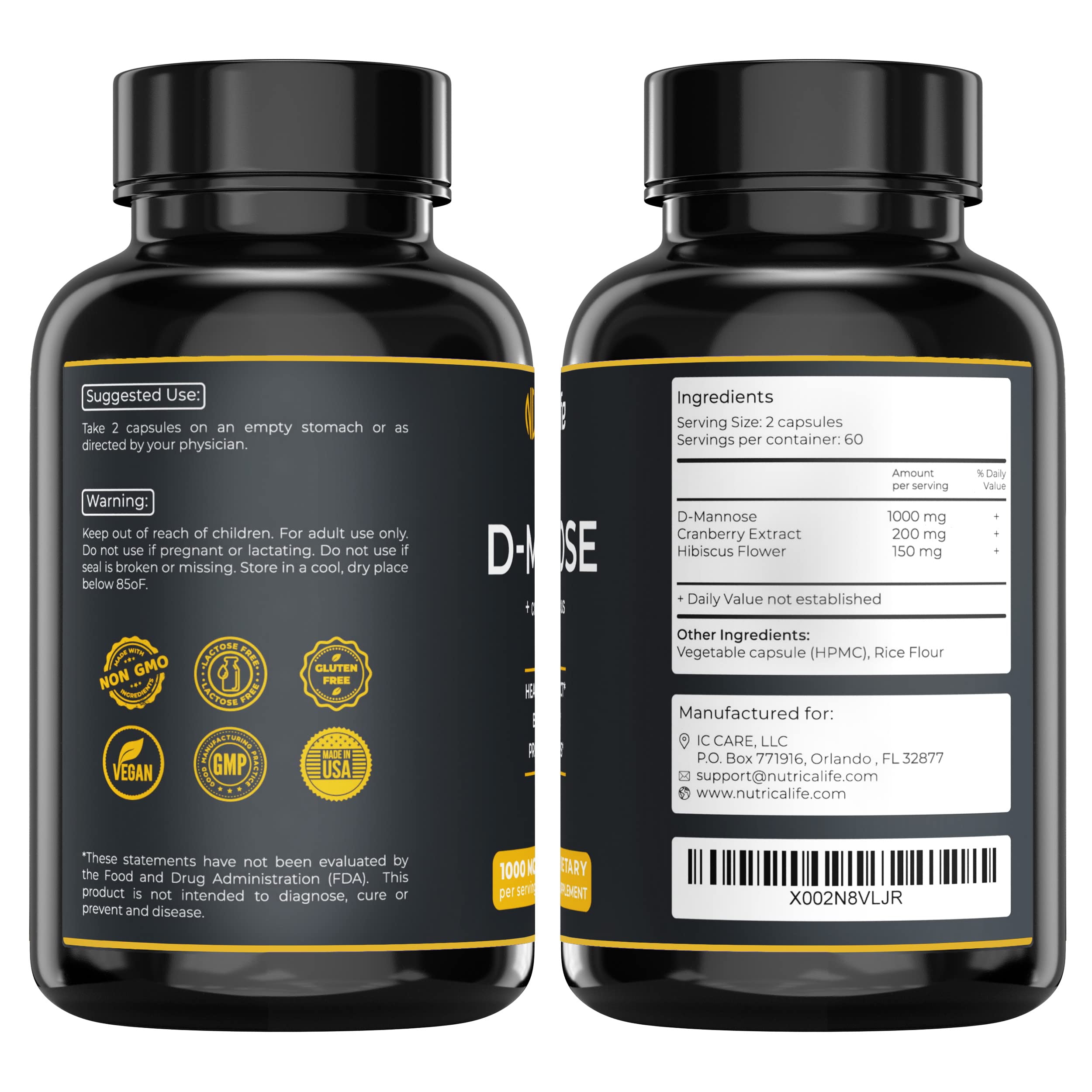 Effective D-Mannose for bladder support