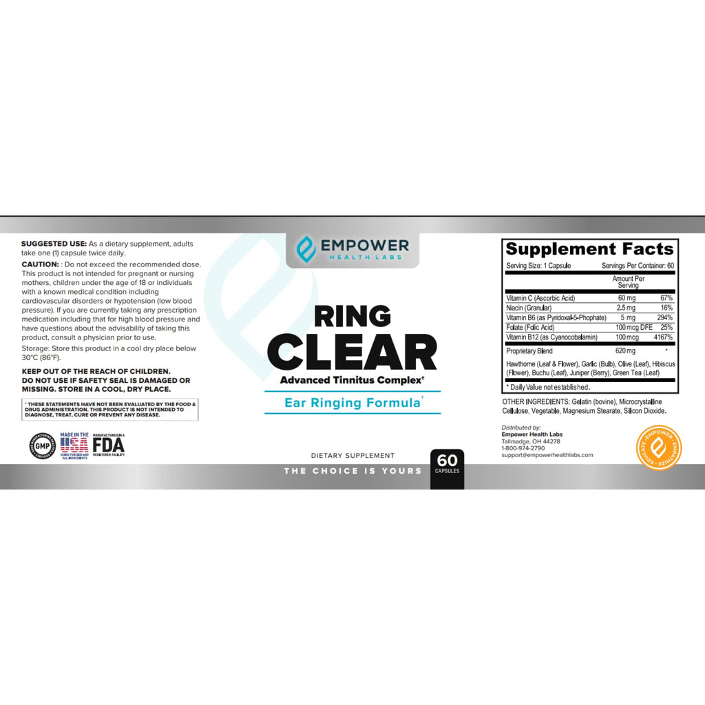 effective ear buzz relief with vitamins