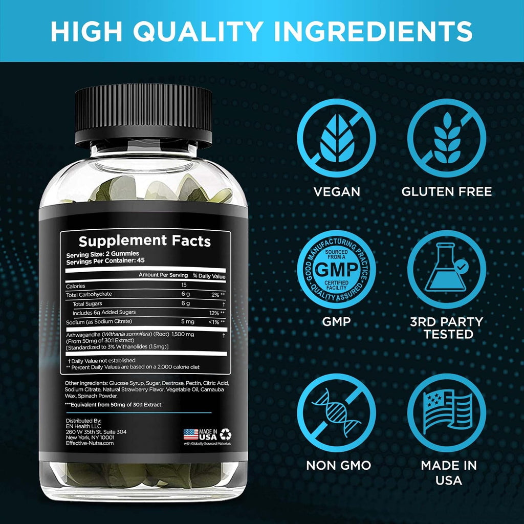 Effective Nutra ashwagandha gummies for energy boost