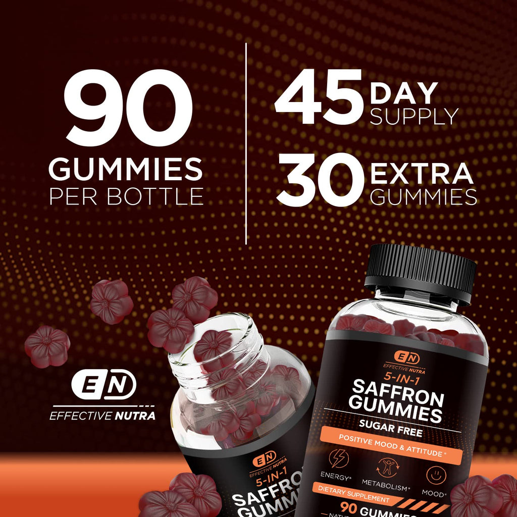 Effective Nutra saffron gummies with 88.5 mg