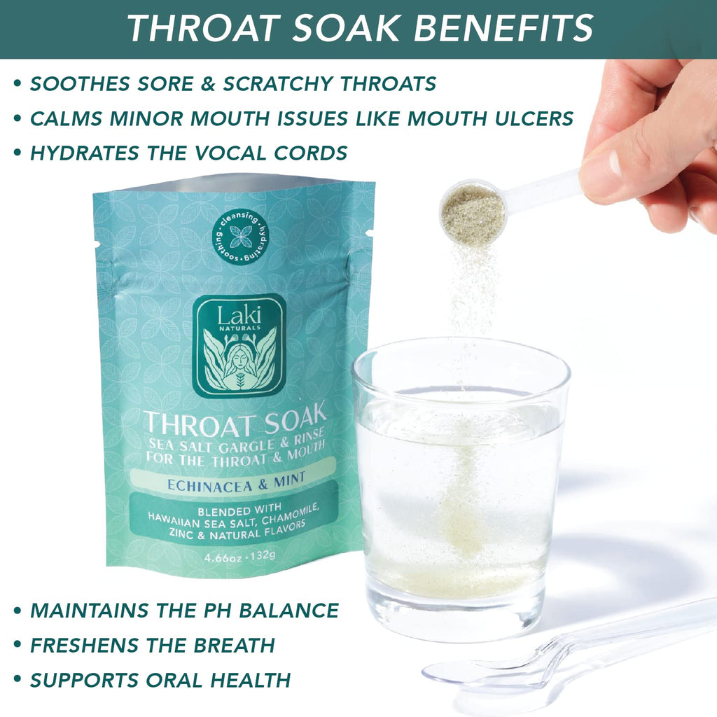 effective throat soak with echinacea