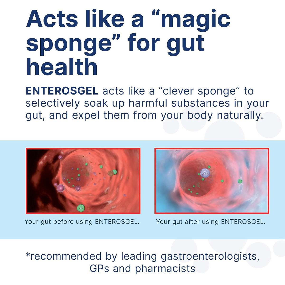 effective toxin removal with ENTEROSGEL