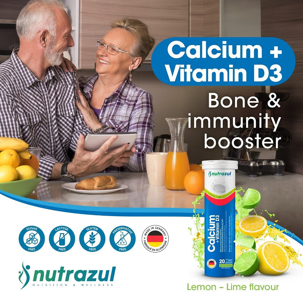 Effervescent calcium tablets for convenience
