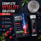 Effervescent energy tablets for men