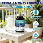 Effervescent hydrogen water supplement