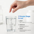 Effervescent hydrogen water tablets