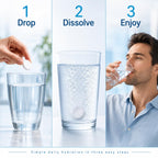Effervescent hydrogen water tablets