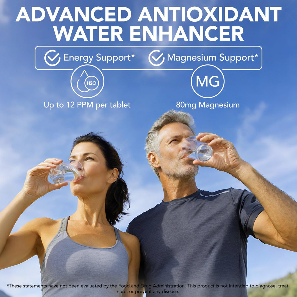 Effervescent hydrogen water tablets