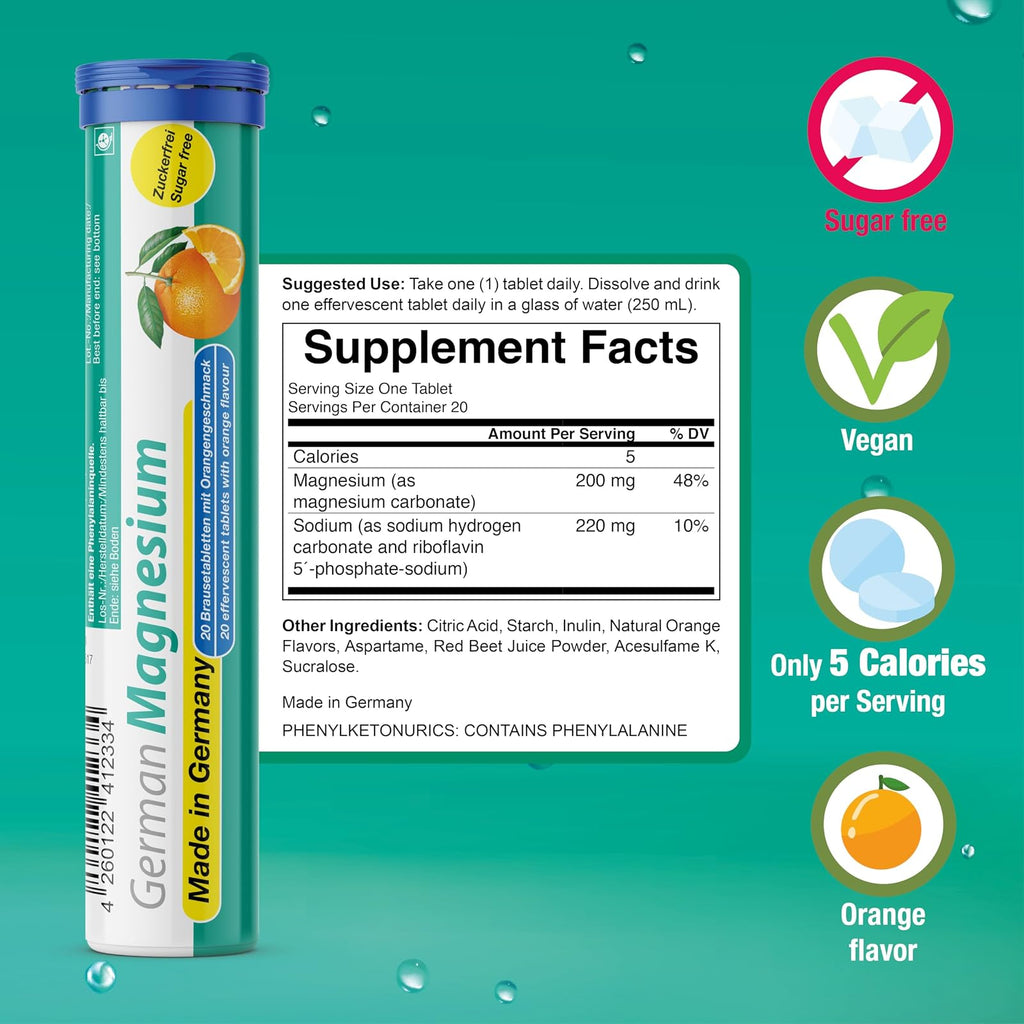 effervescent magnesium oxide for quick absorption