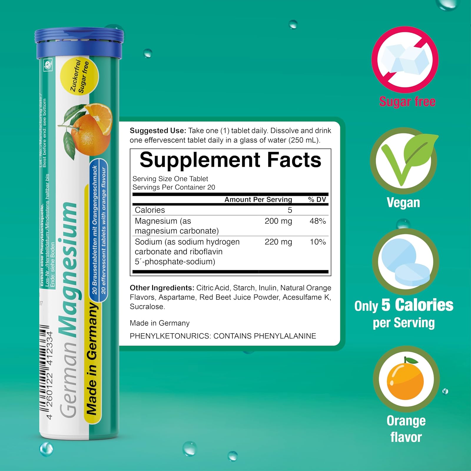 effervescent magnesium oxide for quick absorption
