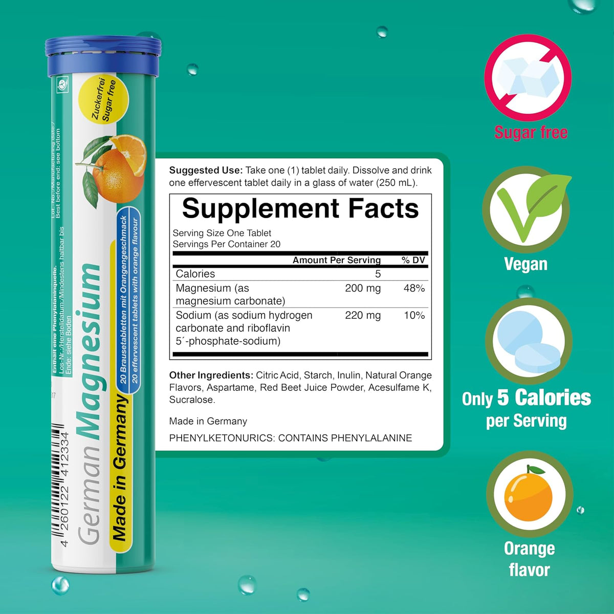 effervescent magnesium tablets for quick absorption
