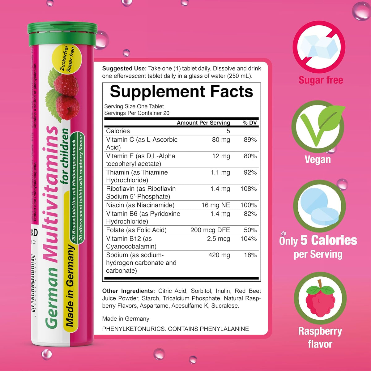 effervescent multivitamin for kids energy