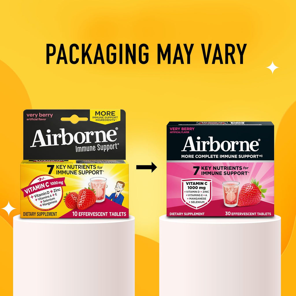 Effervescent tablets for quick vitamin boost