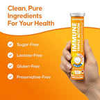 Effervescent vitamin C for hydration