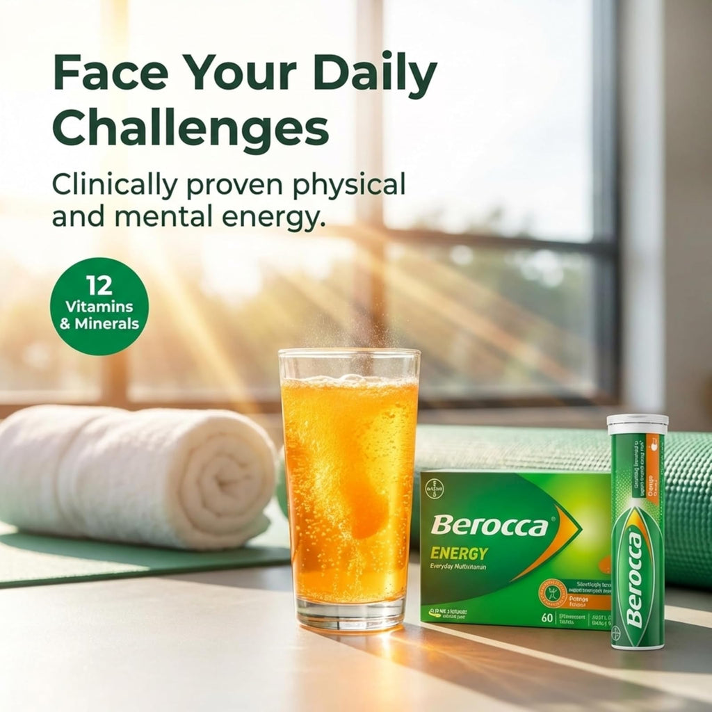 Effervescent vitamin tablets for active lifestyle