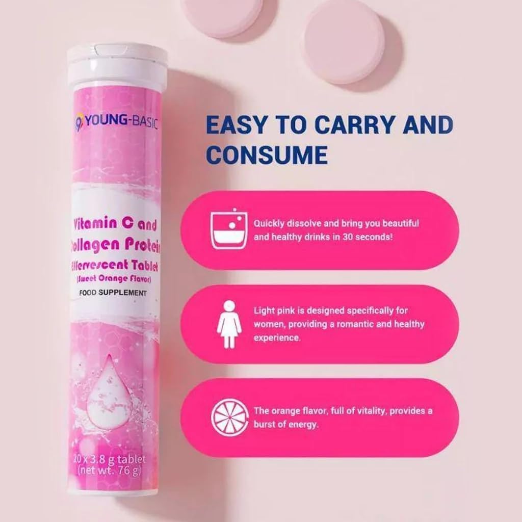 Effervescent vitamin tablets for daily wellness