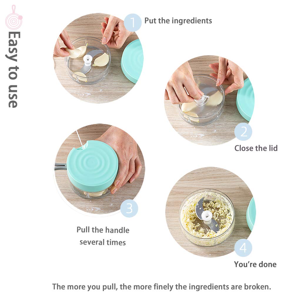 efficient hand pull garlic slicer