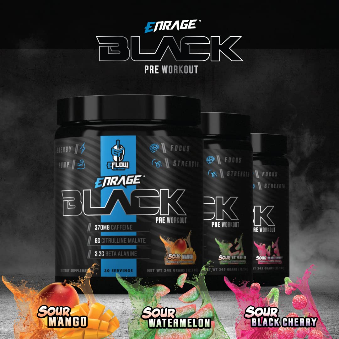 eFlow Nutrition Enrage Black for better workout motivation