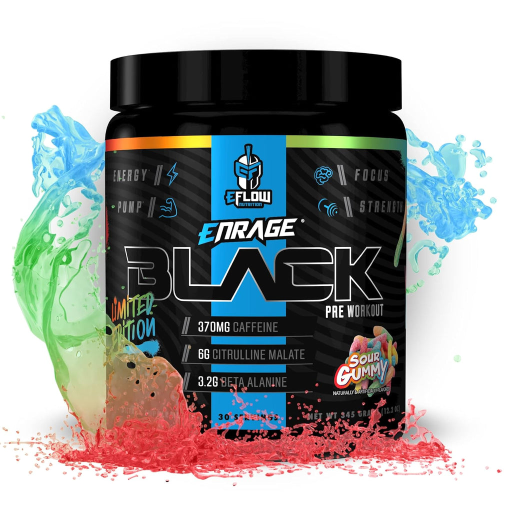 eFlow Nutrition Enrage Black pre workout energy boost