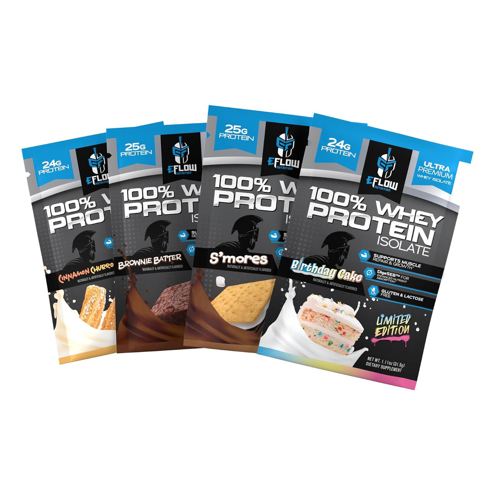 eFlow Nutrition whey protein isolate sample packs