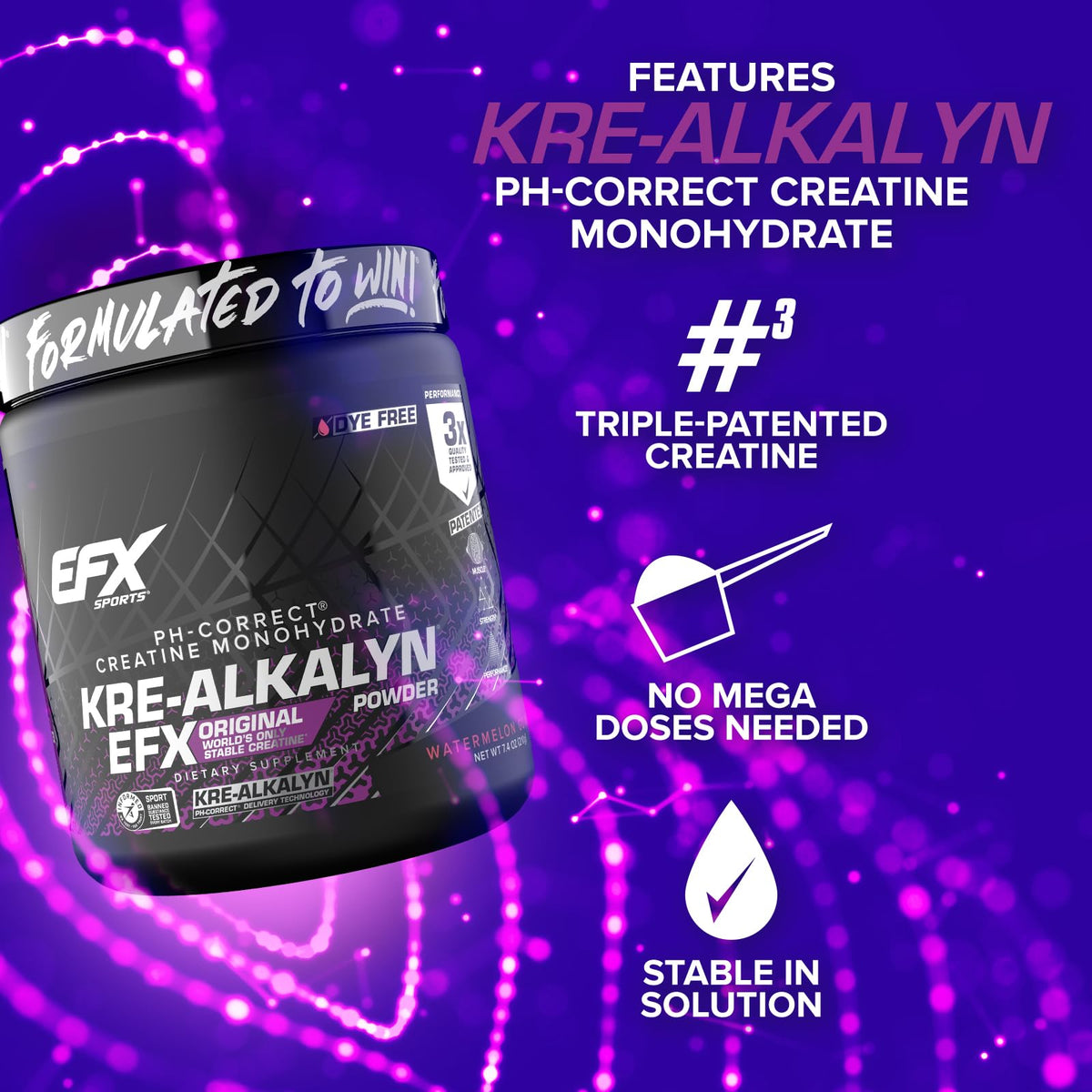 EFX Sports creatine supplement benefits
