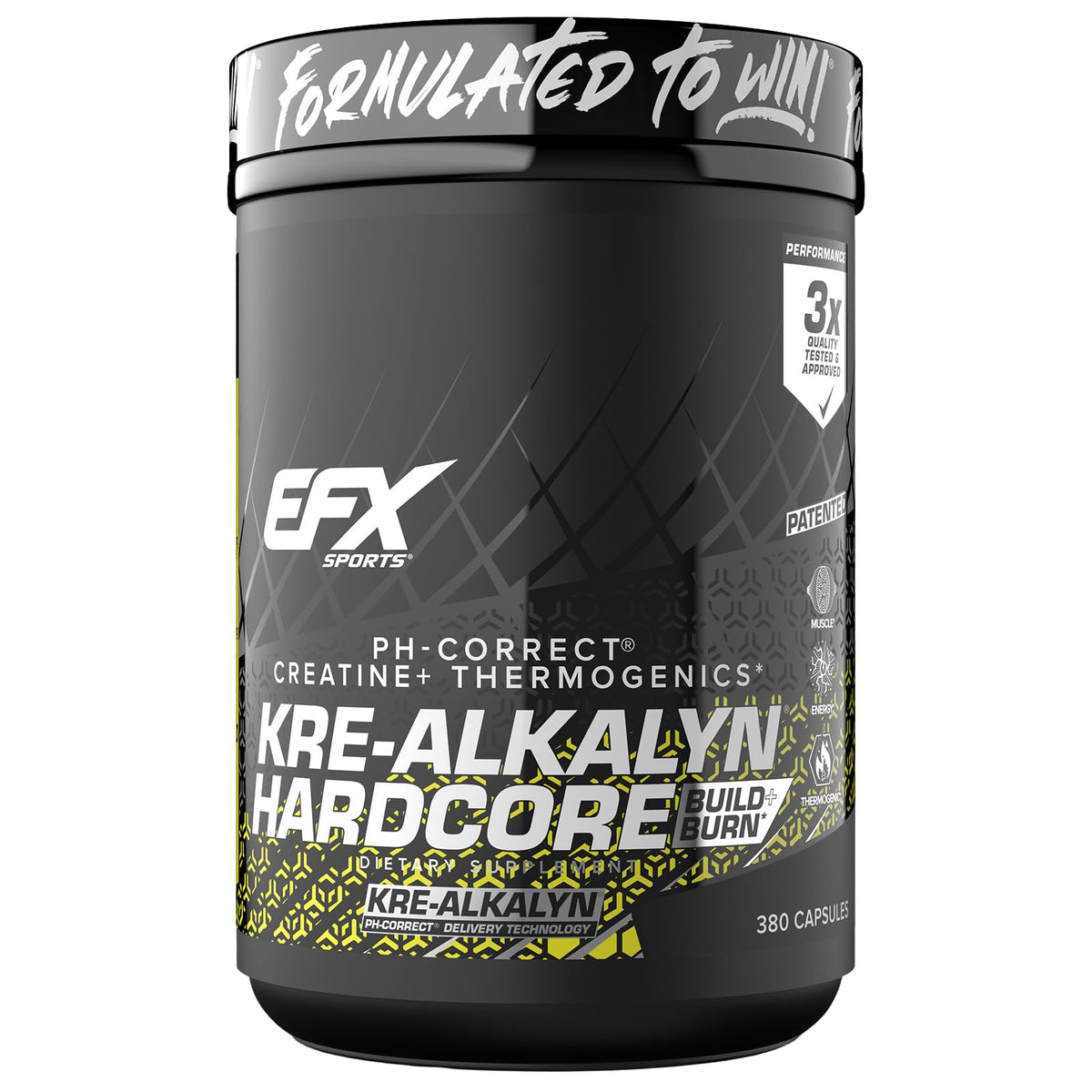 EFX Sports Kre-Alkalyn creatine capsules