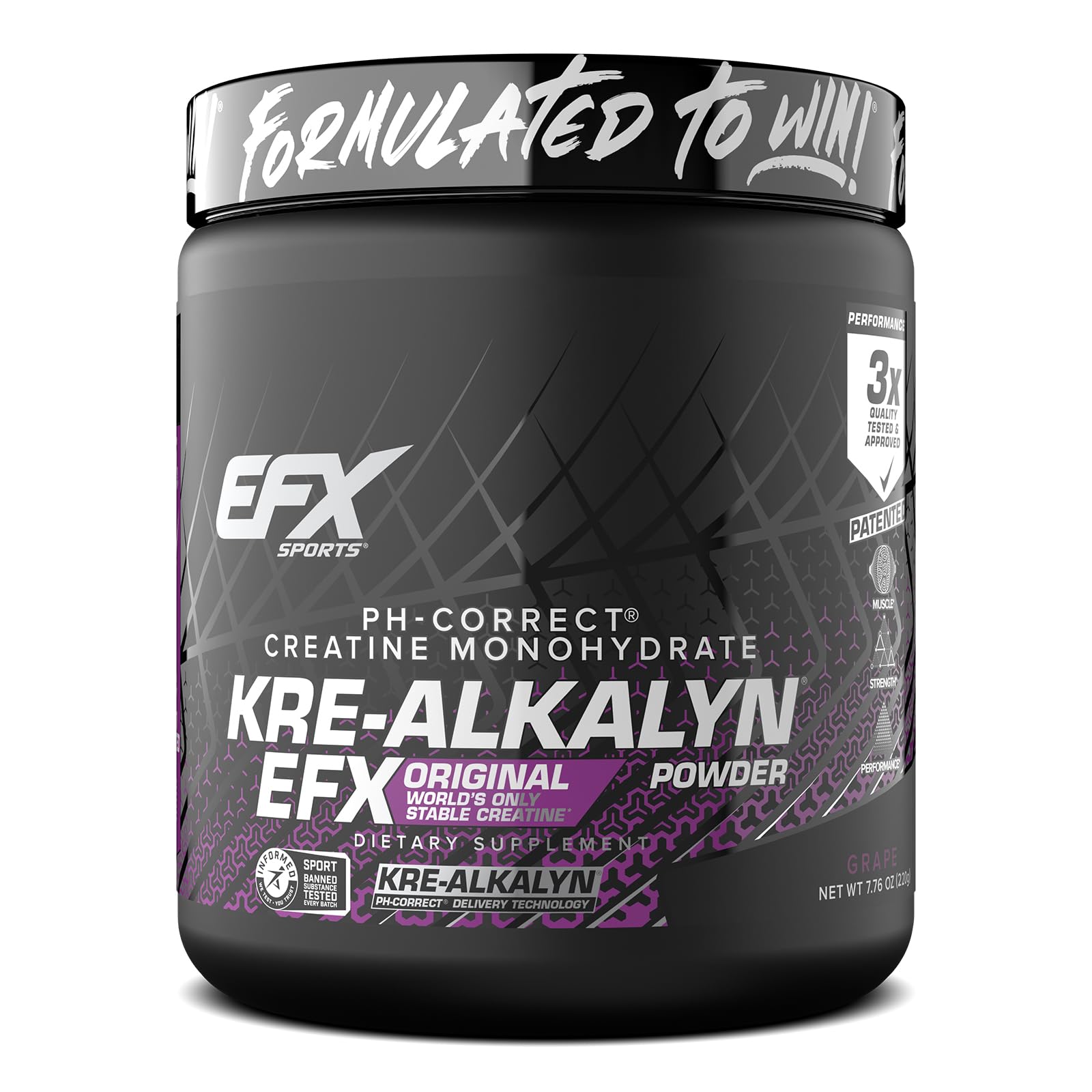 EFX Sports Kre-Alkalyn powder for athletes