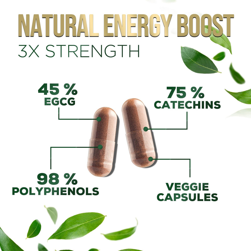 EGCG rich green tea capsules