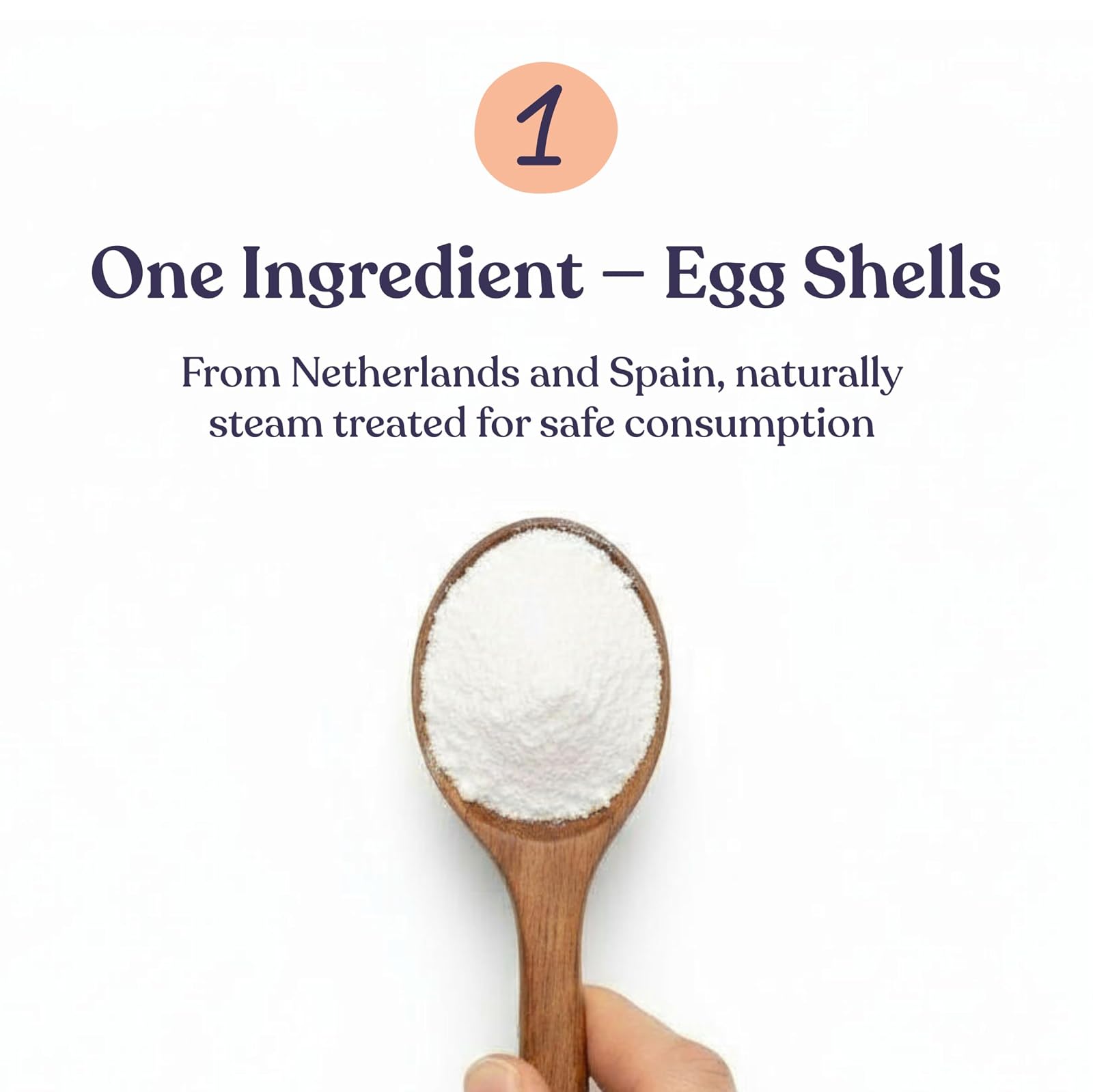 Eggshell calcium for strong bones