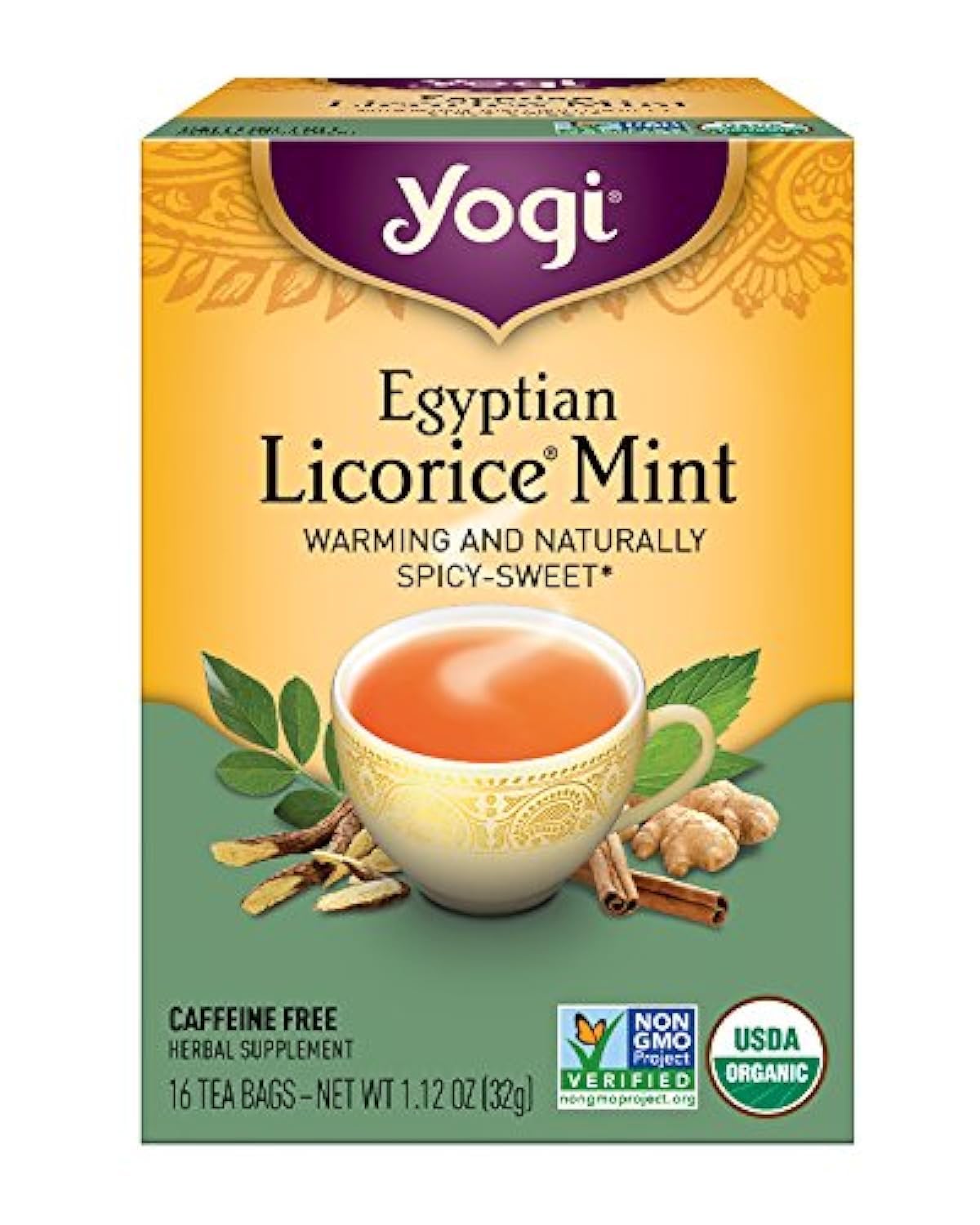Egyptian licorice mint herbal tea bags
