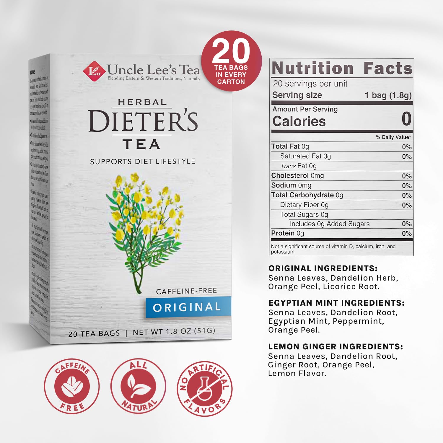Egyptian mint herbal detox tea