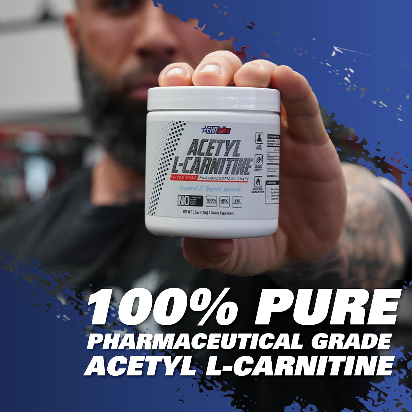 EHP Labs 100 servings of l-carnitine