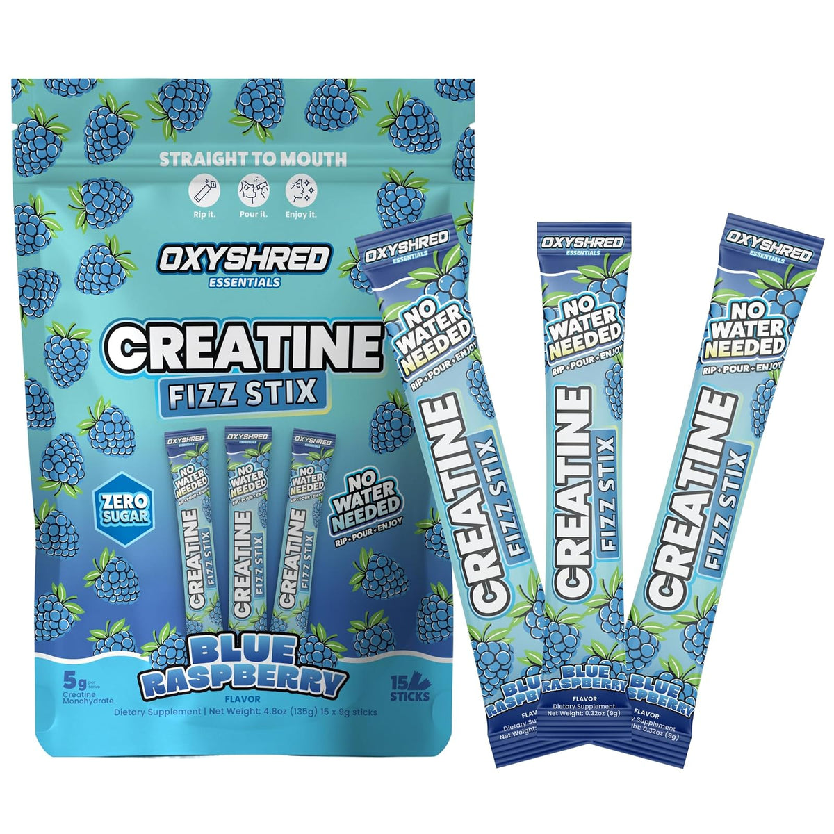 EHP Labs OxyShred creatine fizz sticks