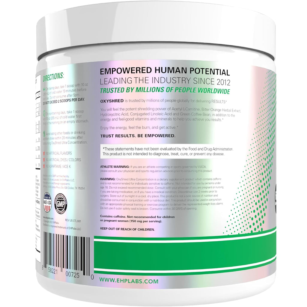 EHP Labs pre-workout for intense training