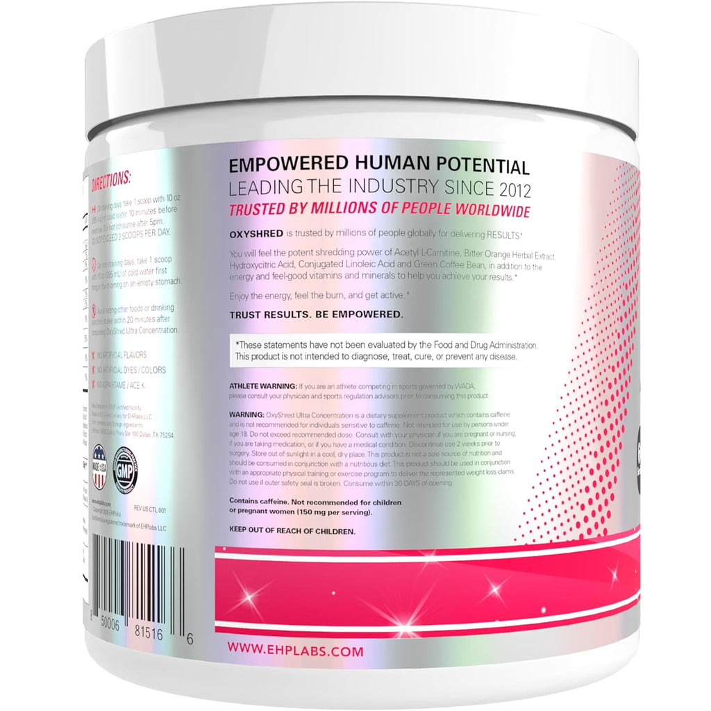 EHP Labs pre-workout for weight loss support