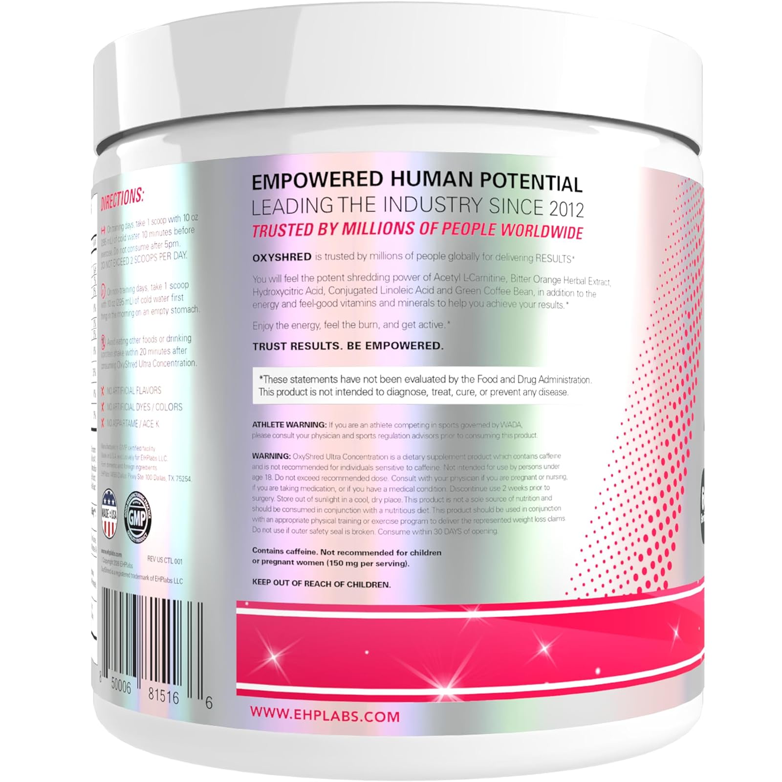 EHP Labs pre-workout for weight loss support