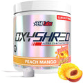 EHP Labs pre-workout powder peach mango