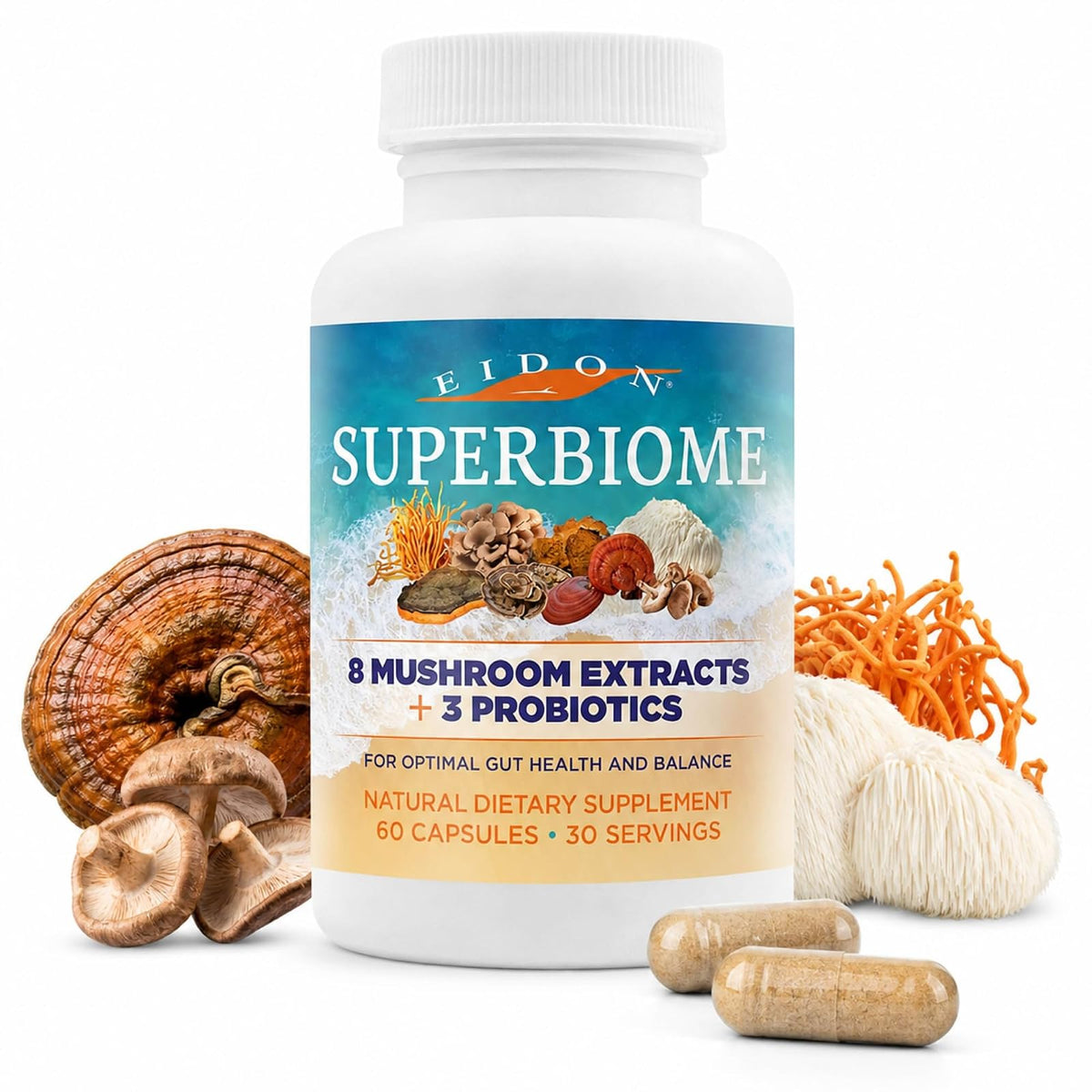 Eidon SuperBiome mushroom complex capsules