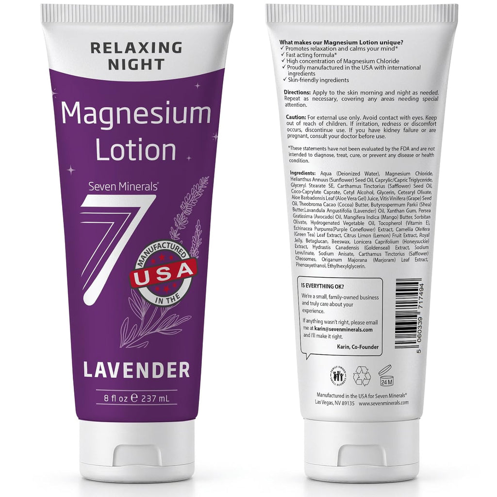 eight ounce tube of magnesium lotion