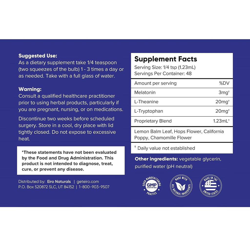 EIRO sleep aid with calming effects