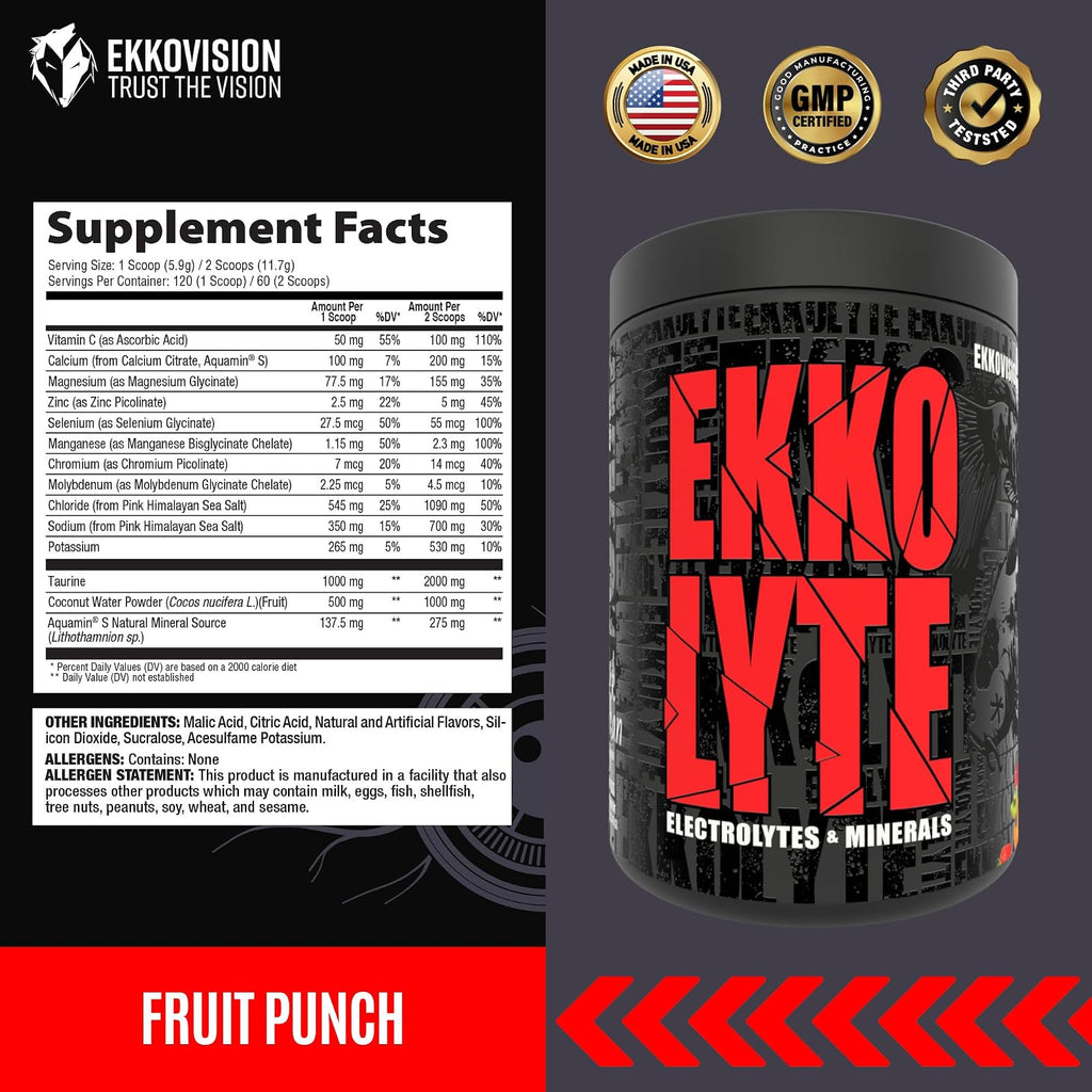 Ekkolyte minerals powder for athletes