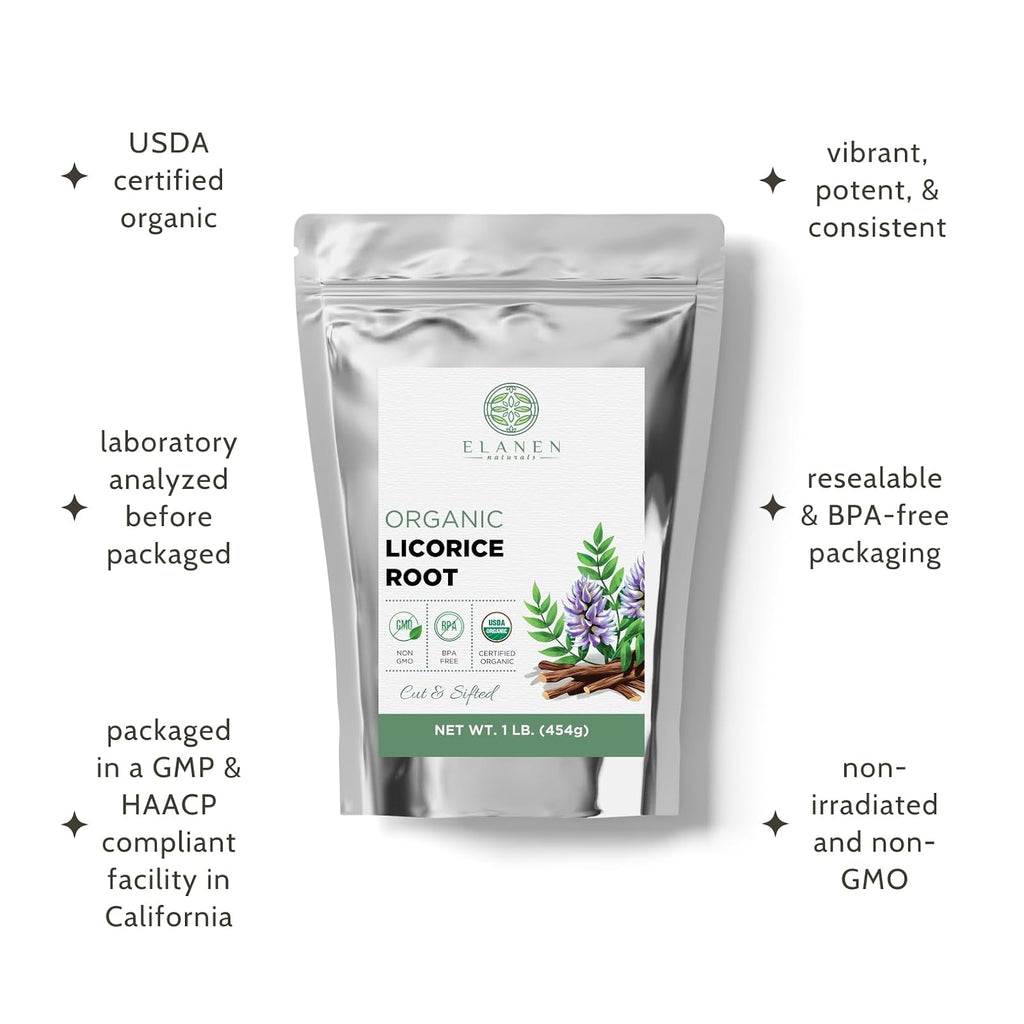 Elanden Naturals licorice root for tea