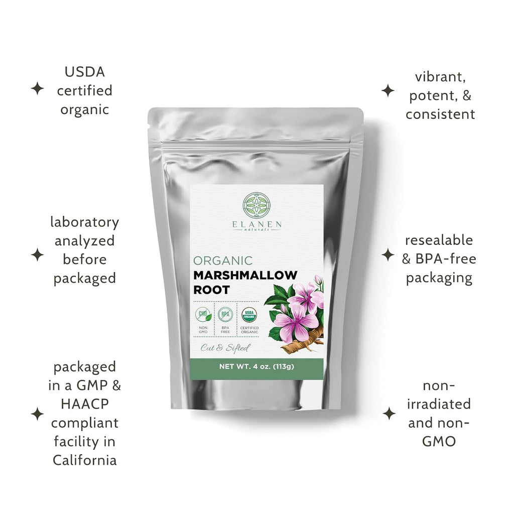 Elanden Naturals marshmallow root for skin care