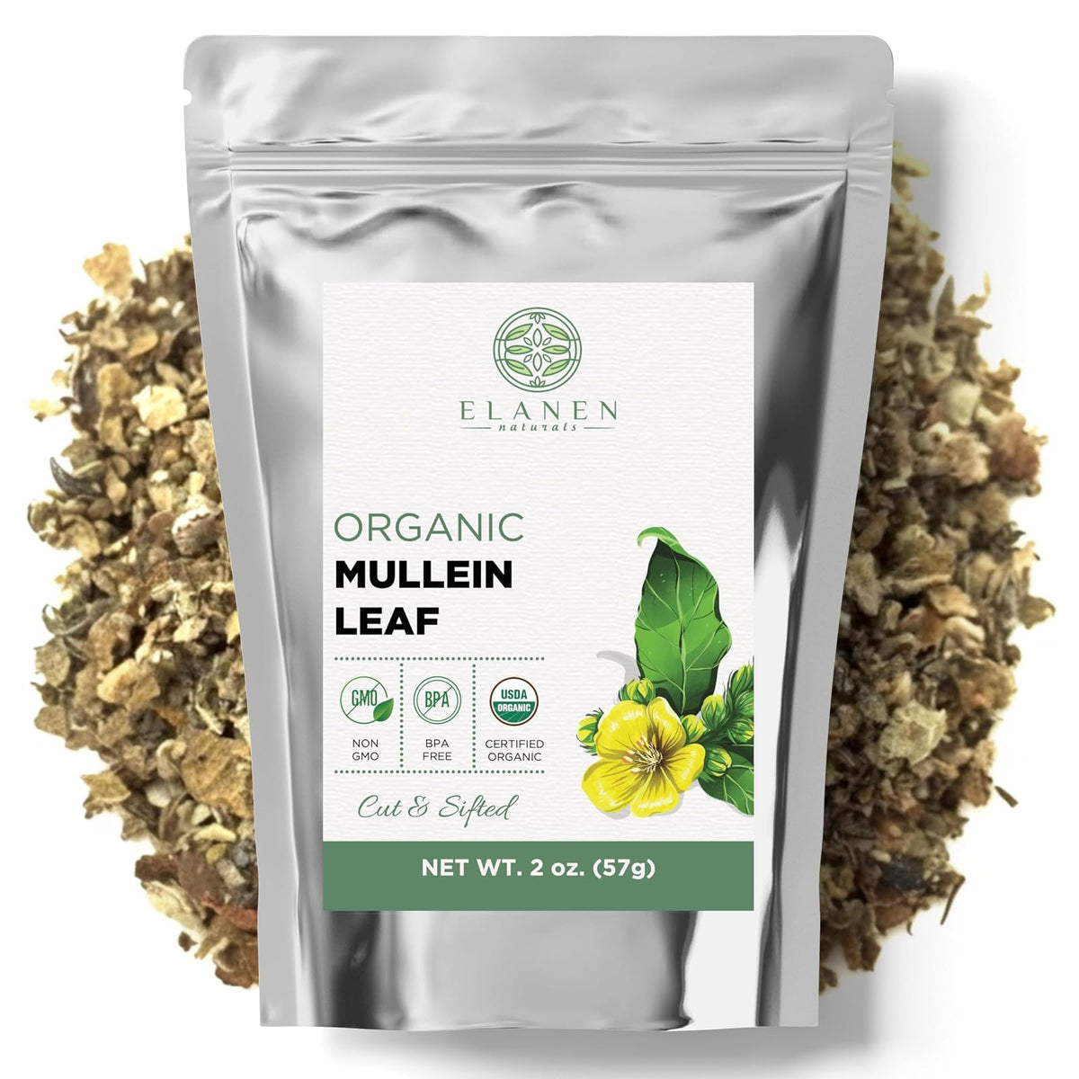 Elanden Naturals organic mullein leaf tea