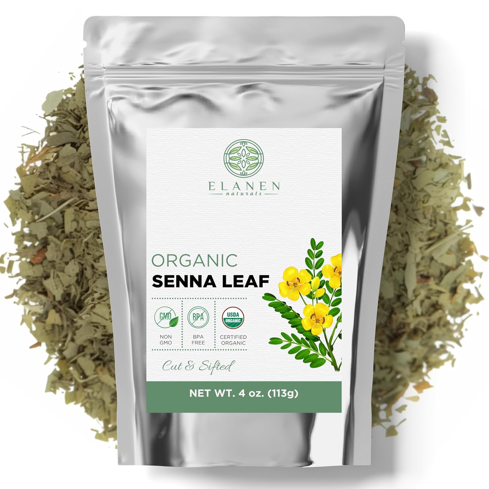 Elanden Naturals organic senna leaf tea
